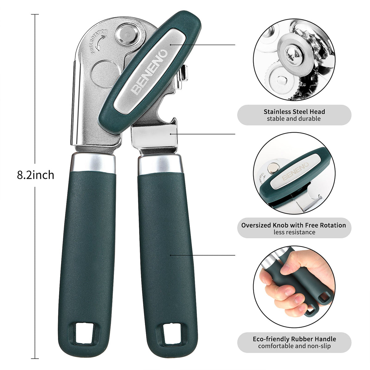 Beneno Can Opener Green